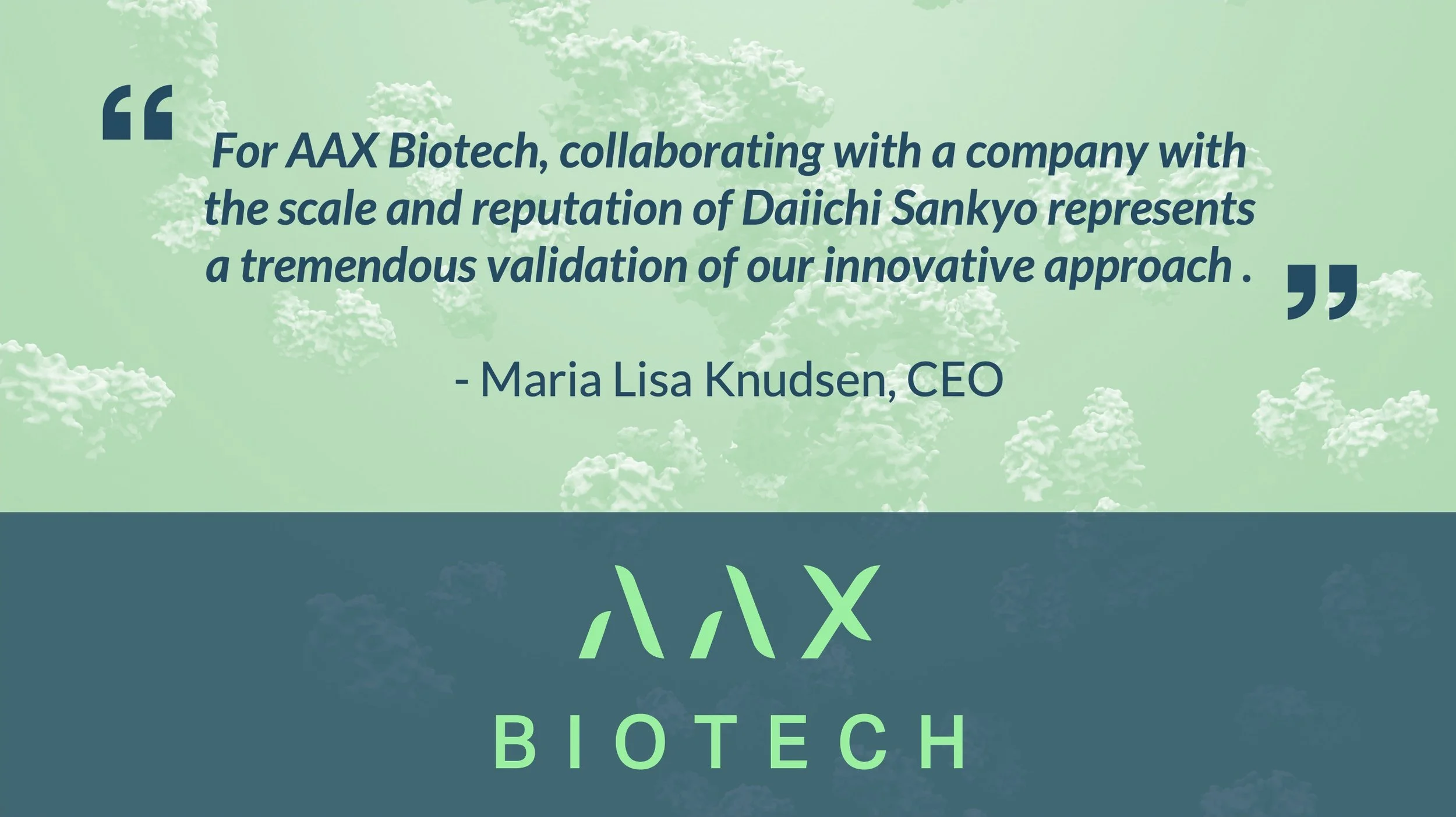 AAX Biotech Announces Collaboration with Daiichi Sankyo to Evaluate ...