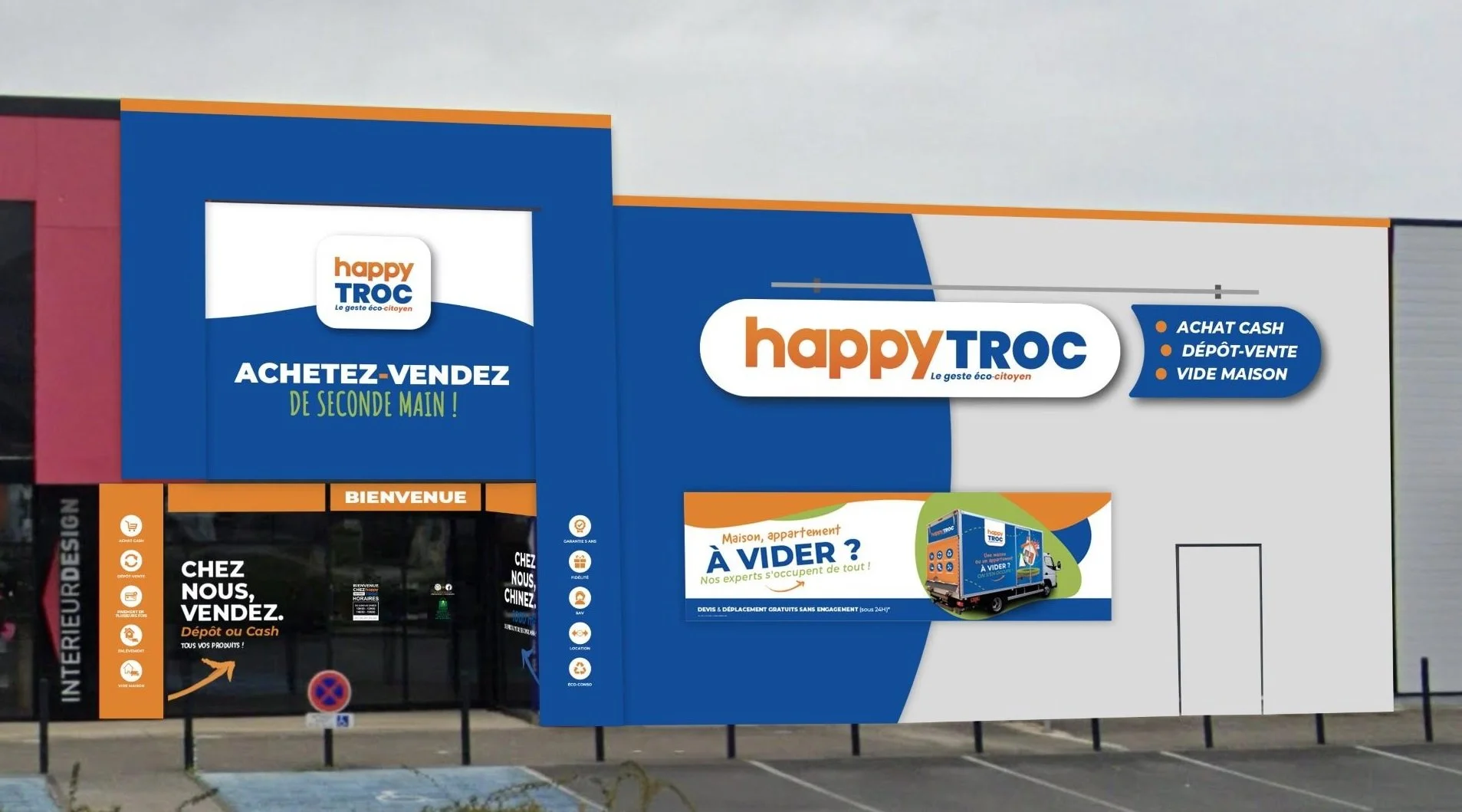 Site Internet des magasins Happy TROC des Sables d'Olonne et de La Rochelle