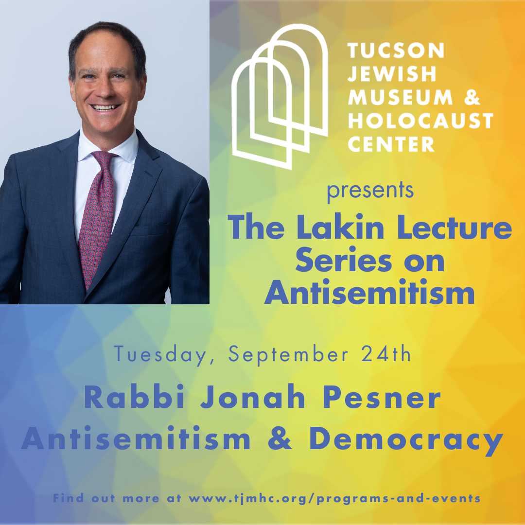 TJMHC’s Lakin Lecture Series presents Antisemitism & Democracy with ...
