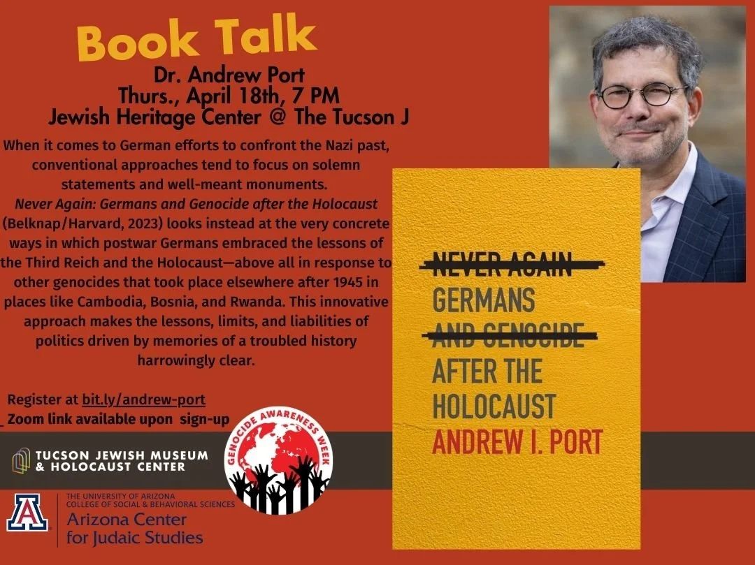 Never Again: Germans and Genocide After the Holocaust, a talk with Dr ...