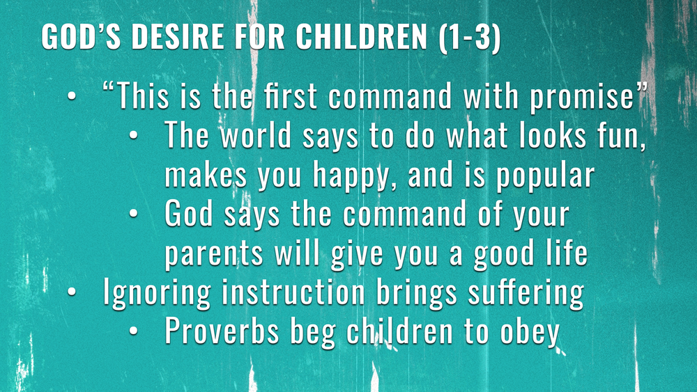 Submission In The Family (Ephesians 6:1-4) — saralandchristians.com