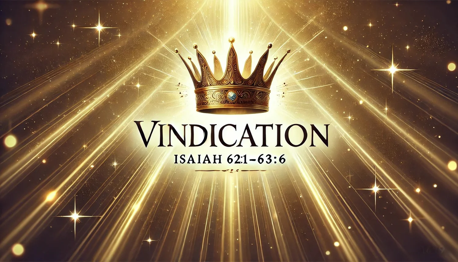 Vindication (Isaiah 62:1-63:6) — saralandchristians.com