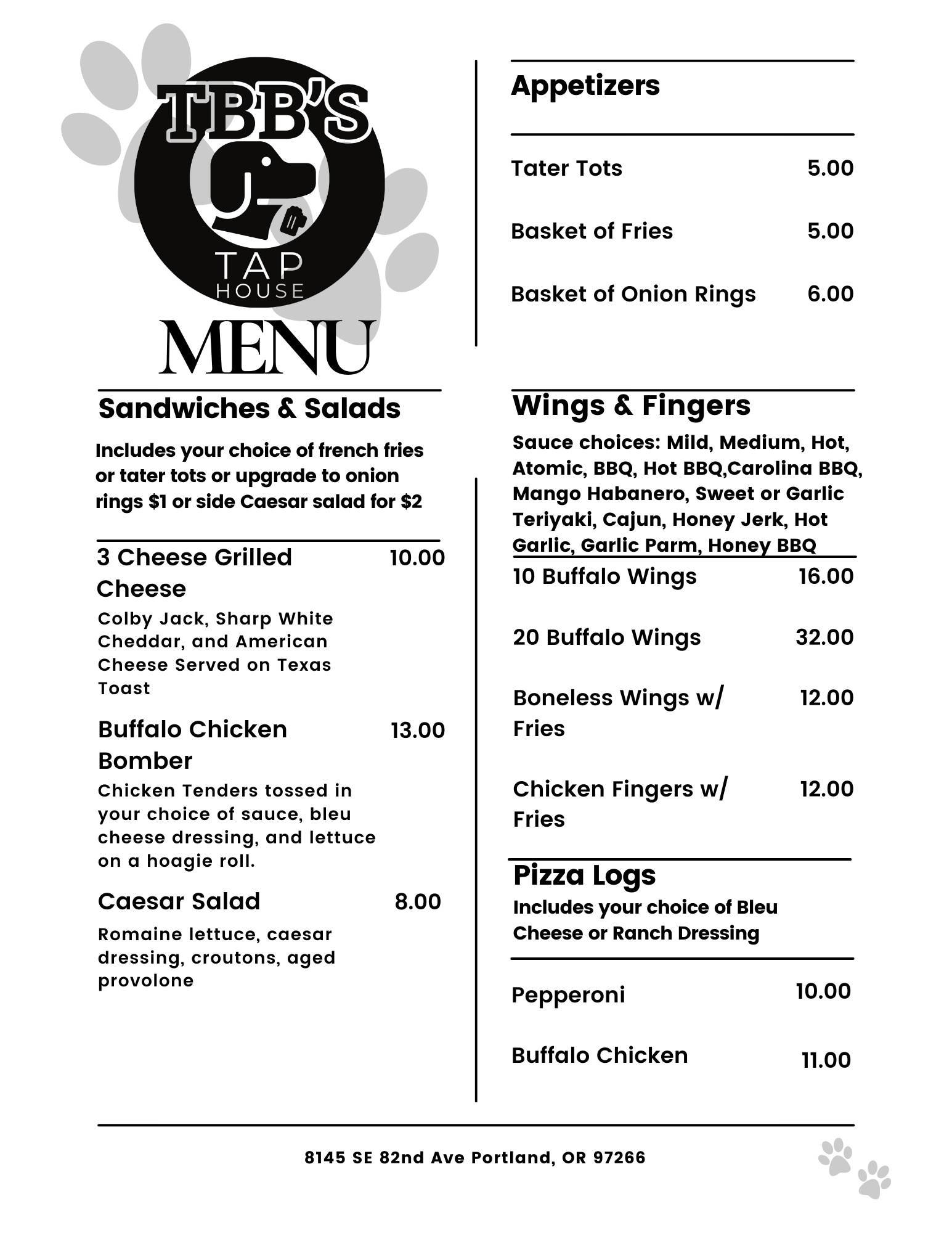 TBB's Tap House — Springwater Cart Park