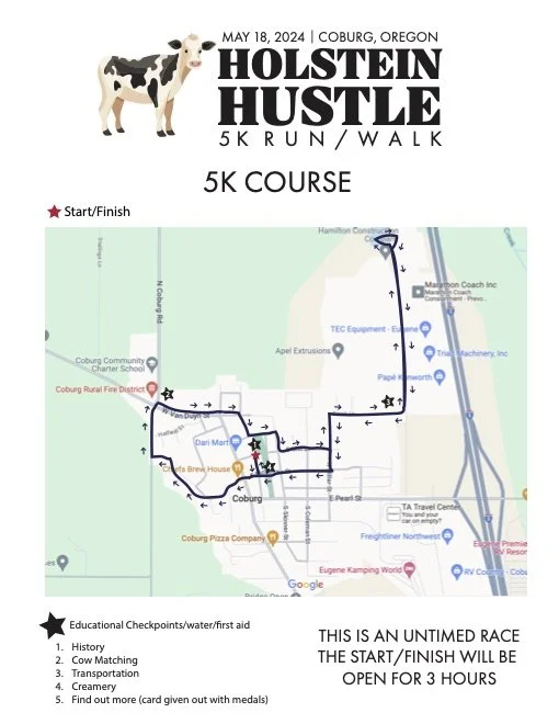 Holstein Hustle 5k — Coburg Main Street