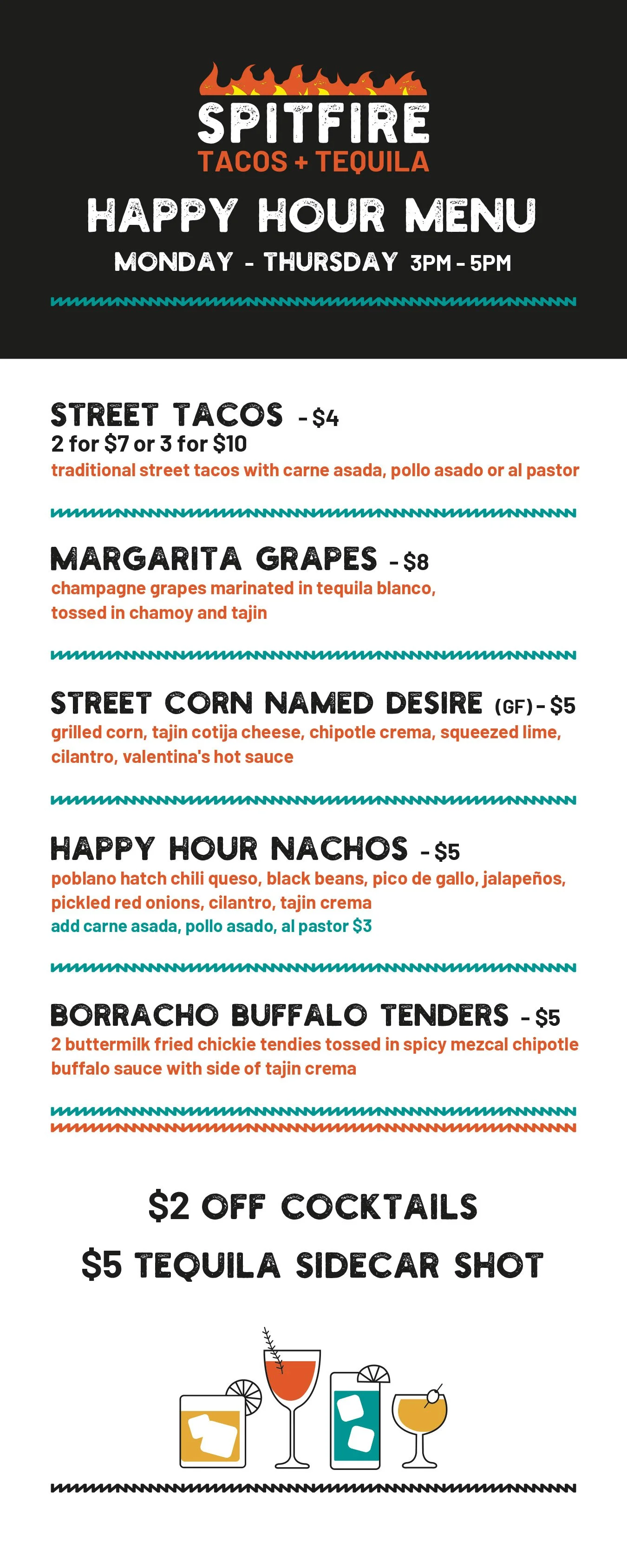 HAPPY HOUR — Spitfire Tacos | Eagle, Idaho