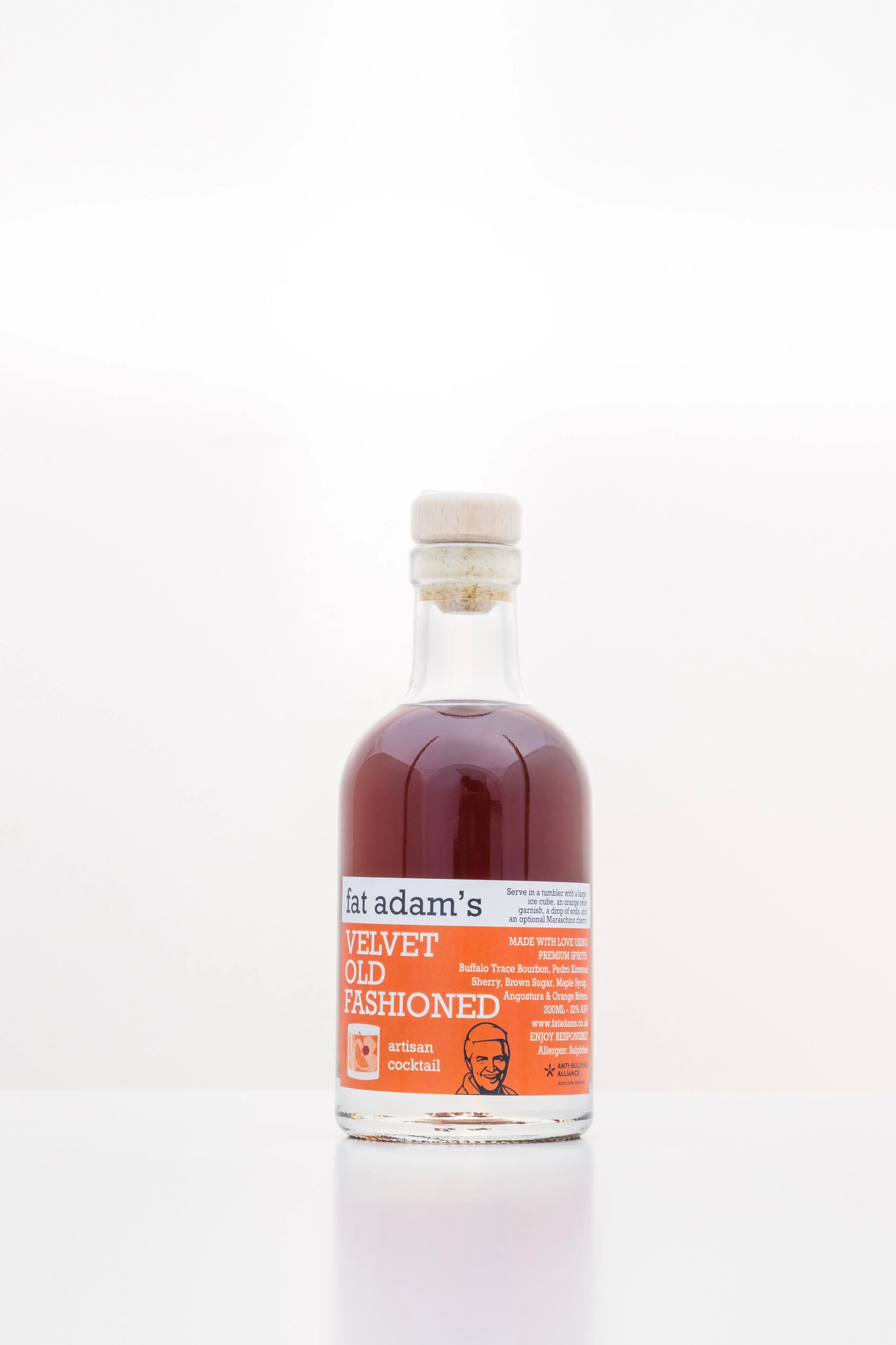 Velvet Old Fashioned 500ml 32% ABV — Fat Adam's Cocktails