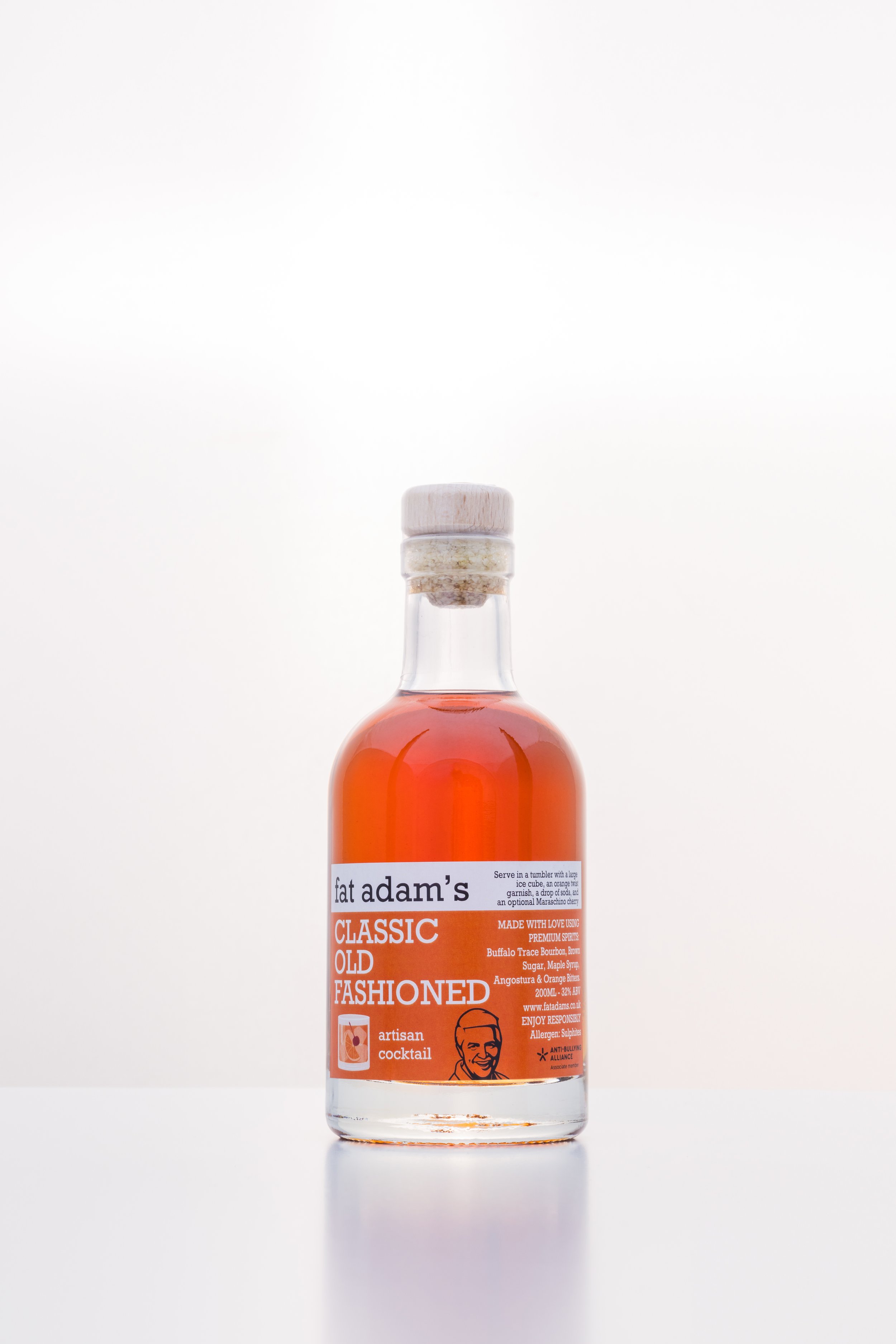 Classic Old Fashioned 500ml 36% ABV — Fat Adam's Cocktails