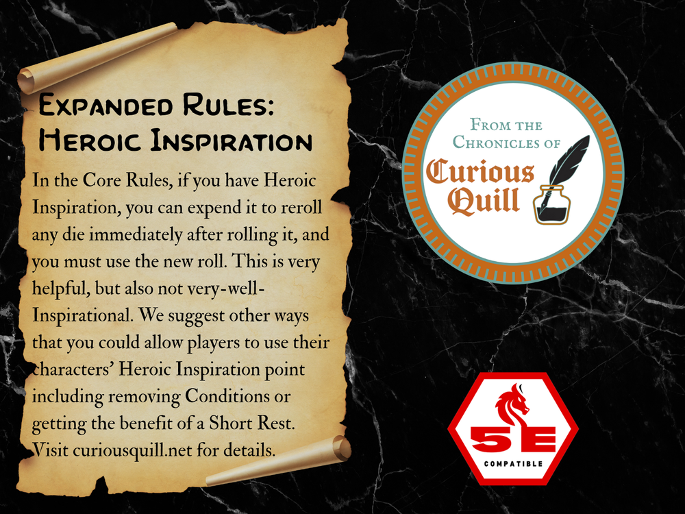 Expanded Rules: Heroic Inspiration — The Curious Quill