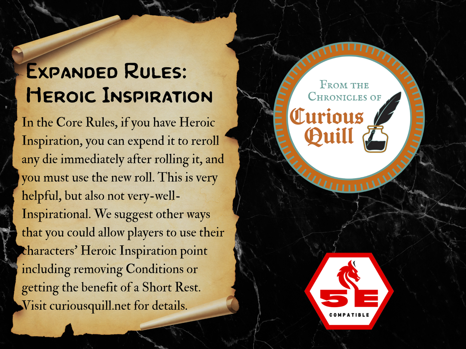 Expanded Rules: Heroic Inspiration — The Curious Quill