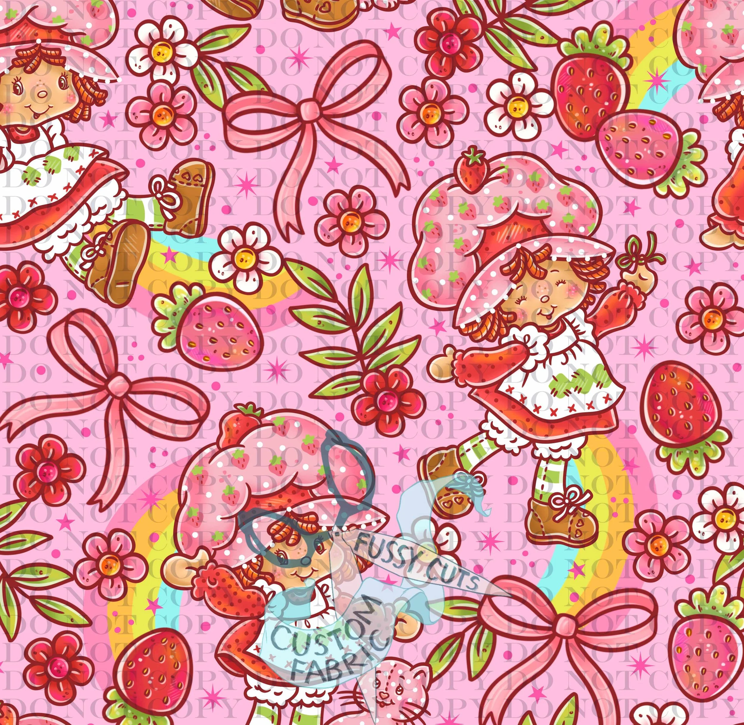 Red and White Mothman Damask - Rep Special — Fussy Cuts Fabric