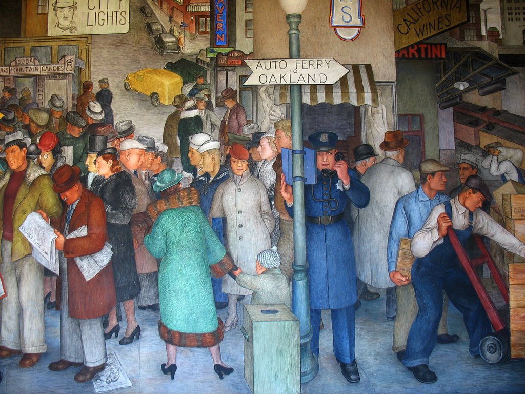 Coit Tower Murals — Pioneer Park | Telegraph Hill | Coit Tower