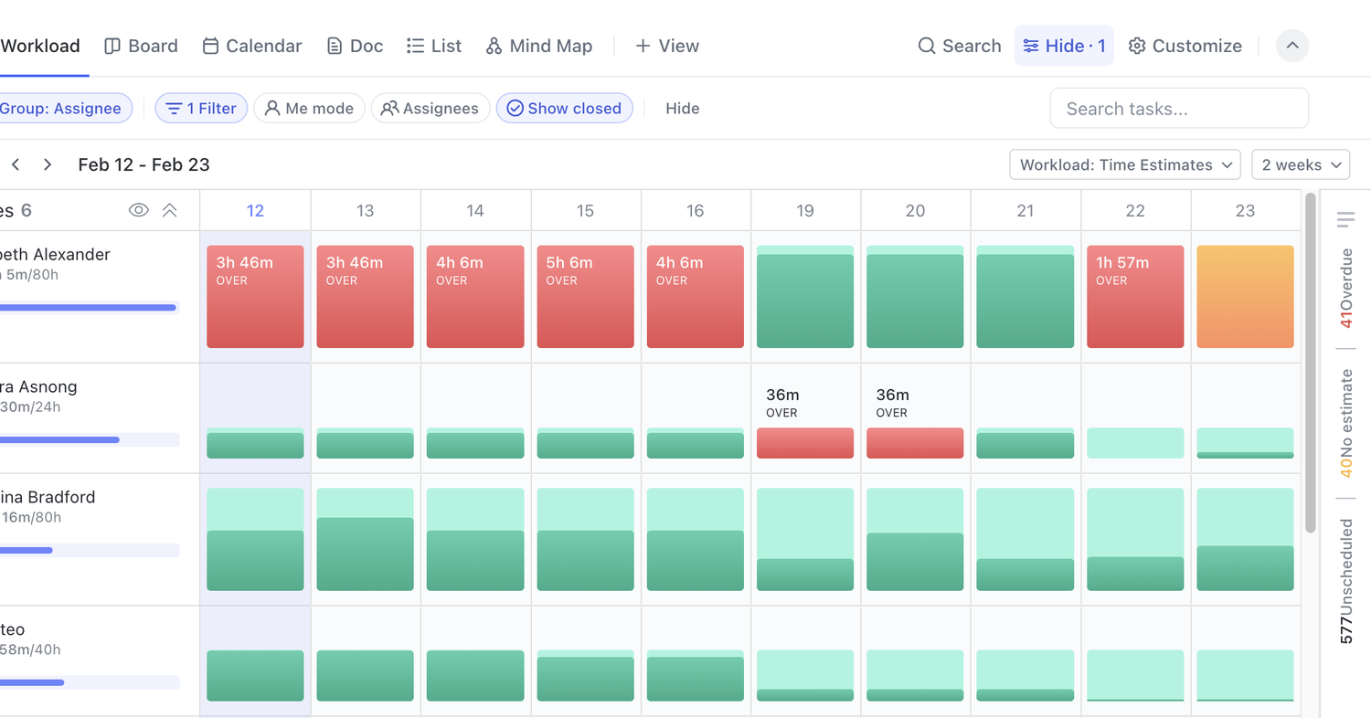 ClickUp Workspace Optimisation — TorresVirtual