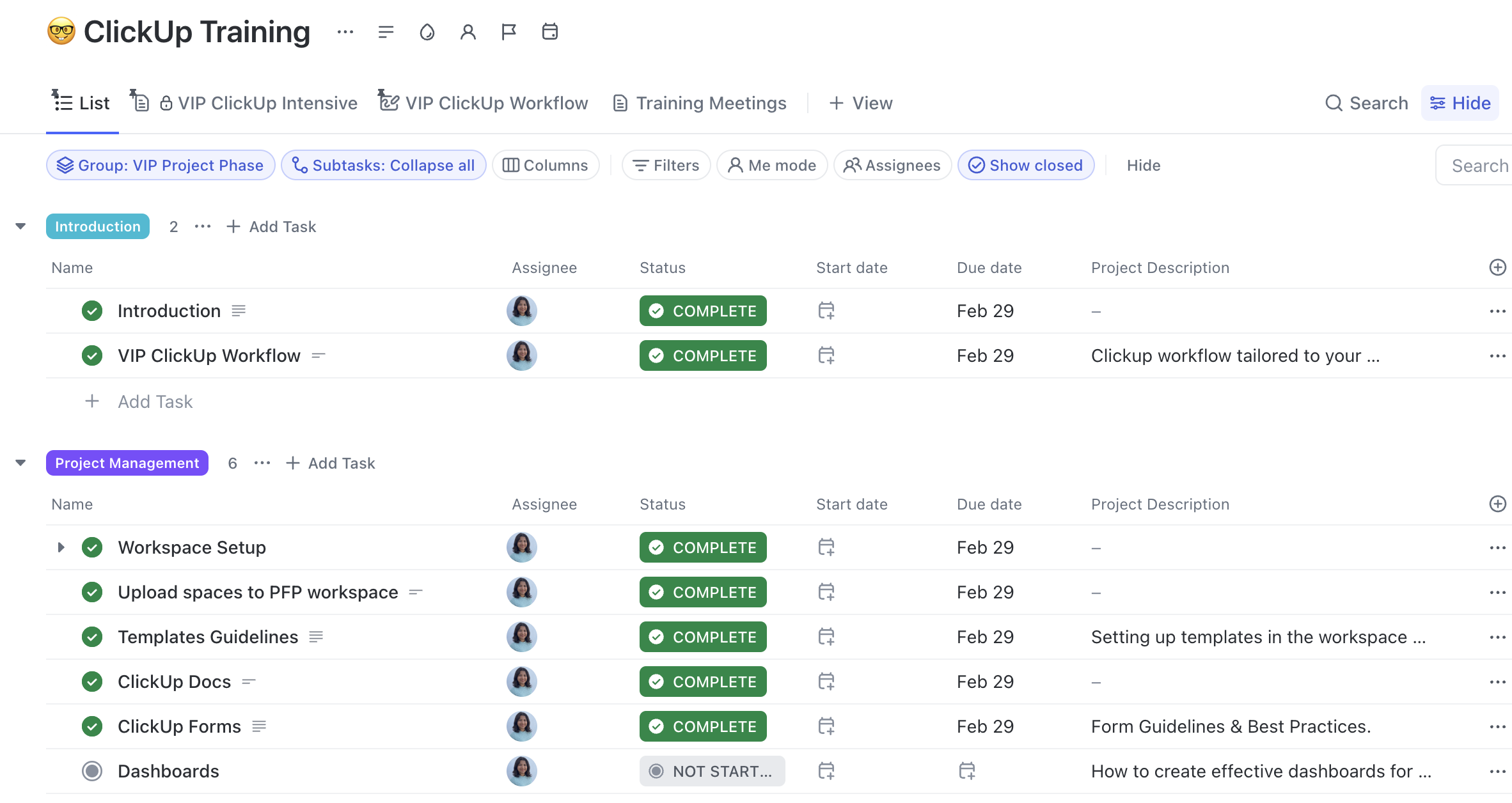 CLICKUP WORKSPACE SETUP & INTEGRATIONS — TorresVirtual
