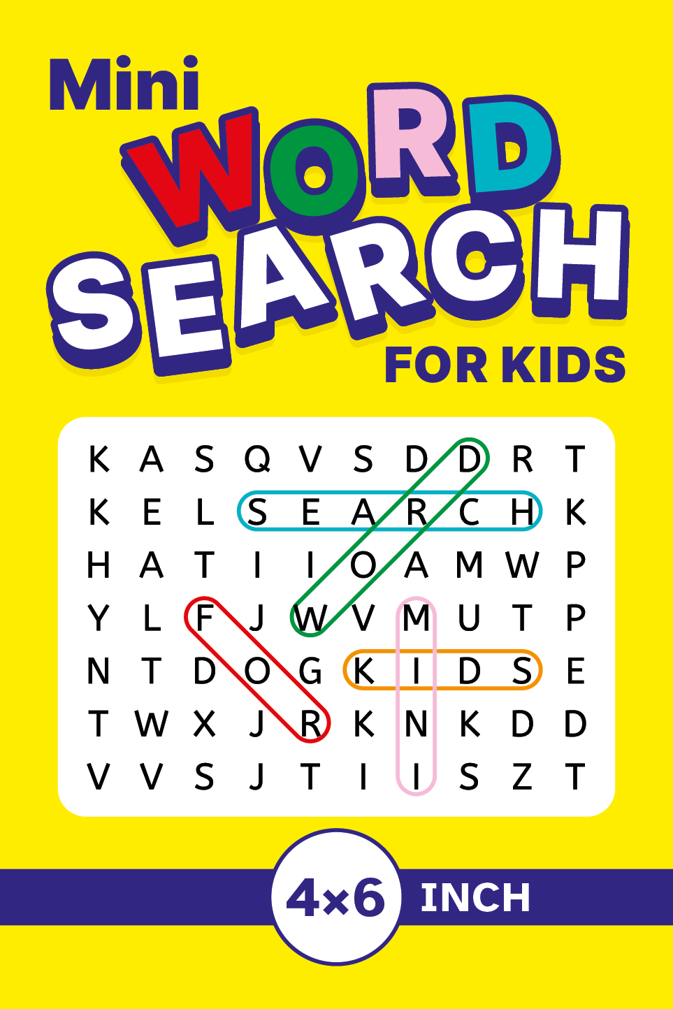 Pocket Size Word Search for Kids 4x6 Inch | Clarence Edgehill