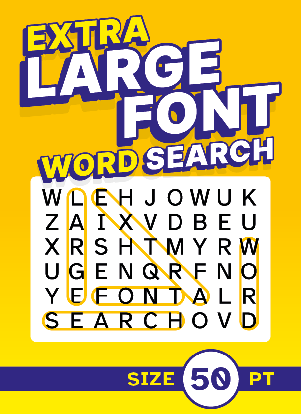 Extra Large Font Word Search Size 50 pt | Clarence Edgehill