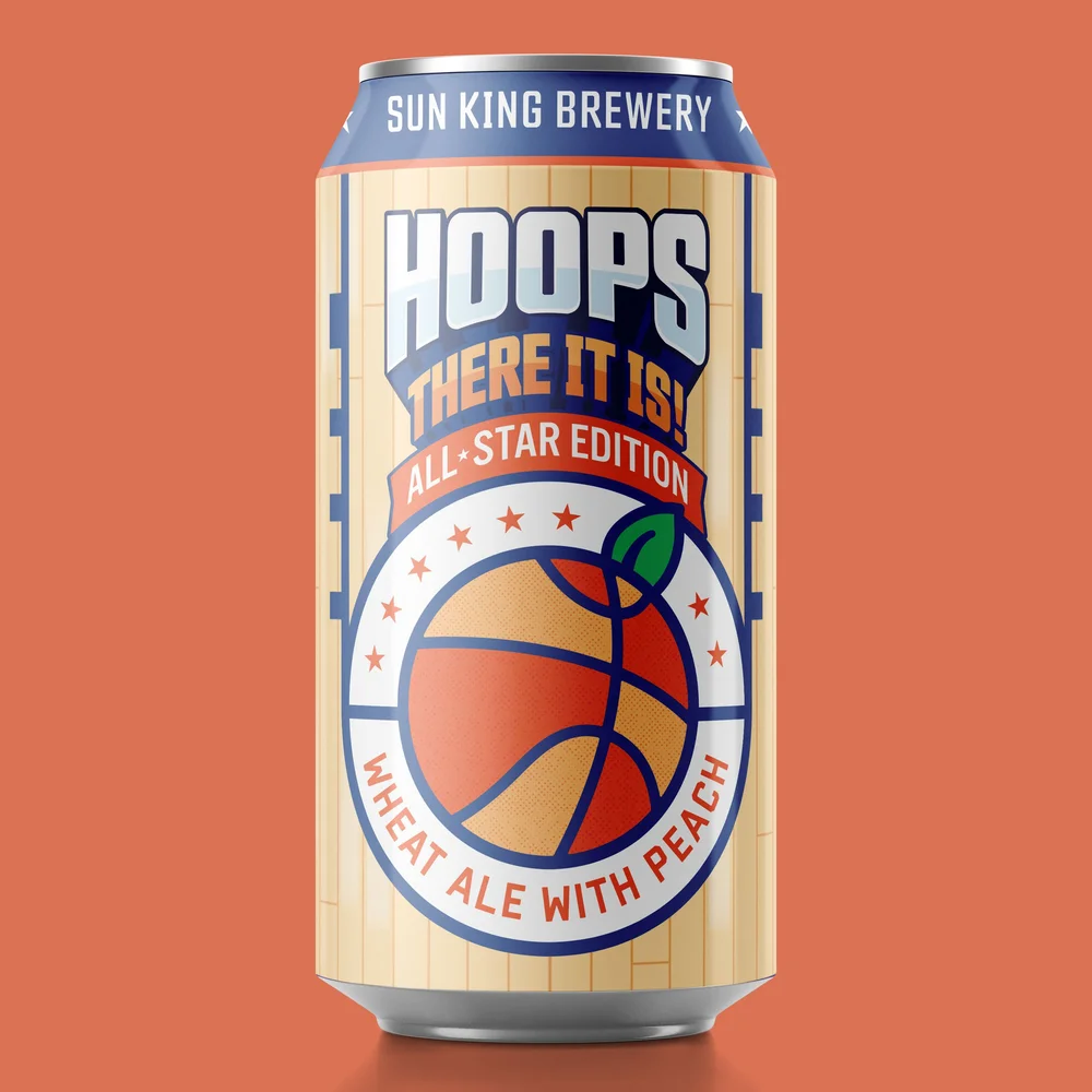 Hoops There It Is! Wheat Ale with Peach — Sun King Brewery