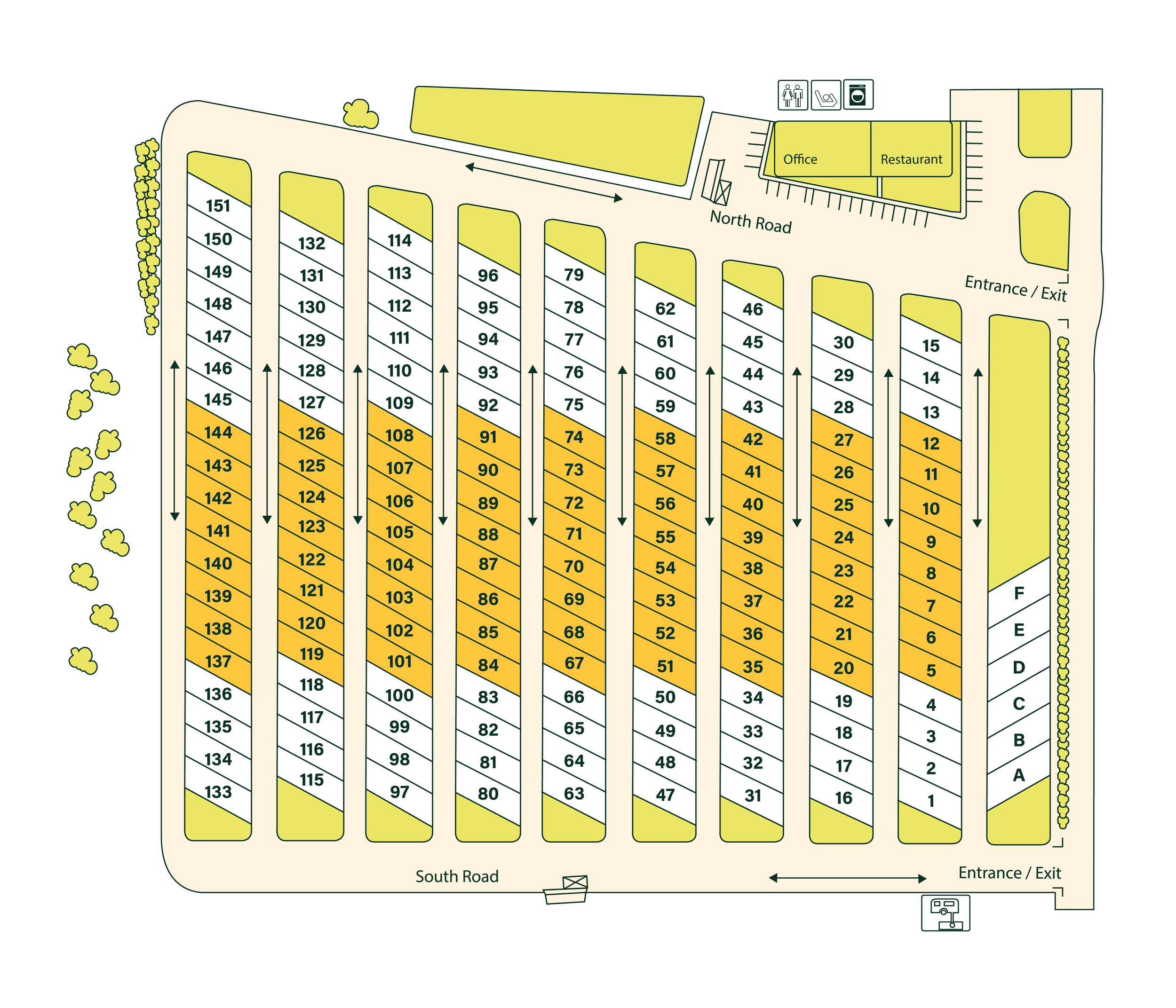 Rates & Parks Layout — Riverbend RV Park