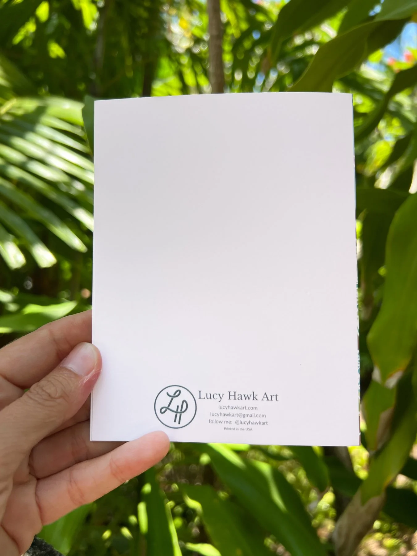 Swimming Mermaid Notecard — Lucy Hawk Art