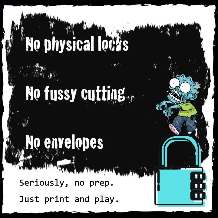 Zombie Lab Escape Room Game for Kids - Halloween - Kids Scavenger Hunt ...