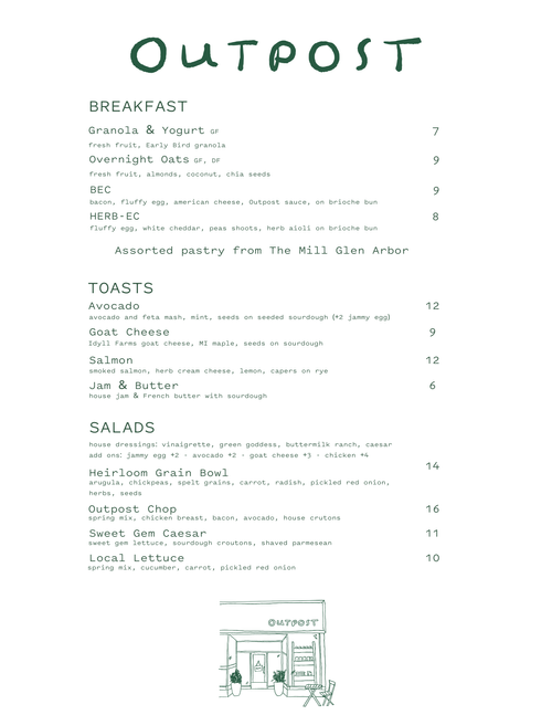 Menu — Outpost