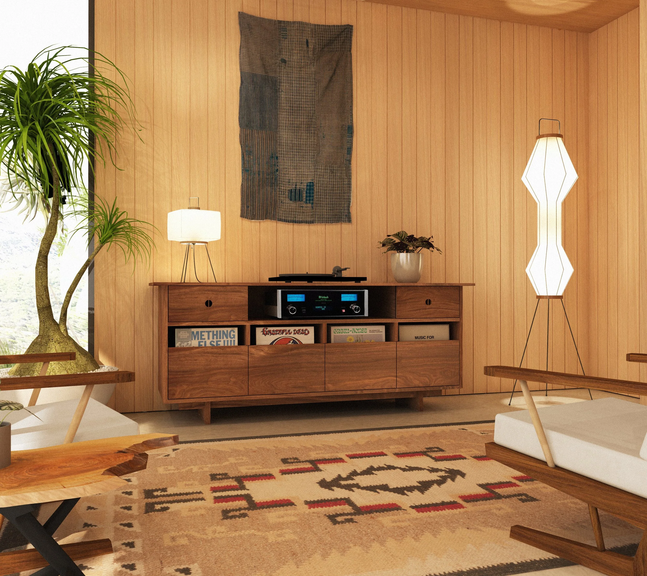 Calico Hifi - Custom Vinyl Record Storage + Hifi Consoles