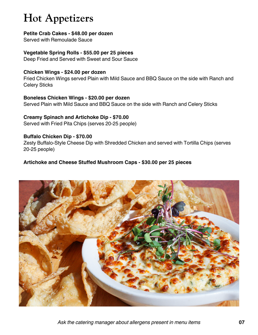 Catering — University of Saint Francis Dining