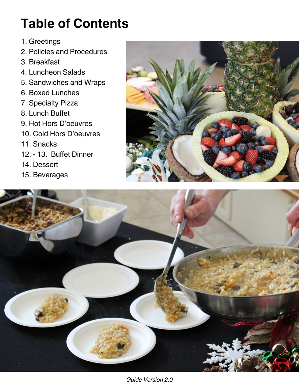 Catering — University of Saint Francis Dining