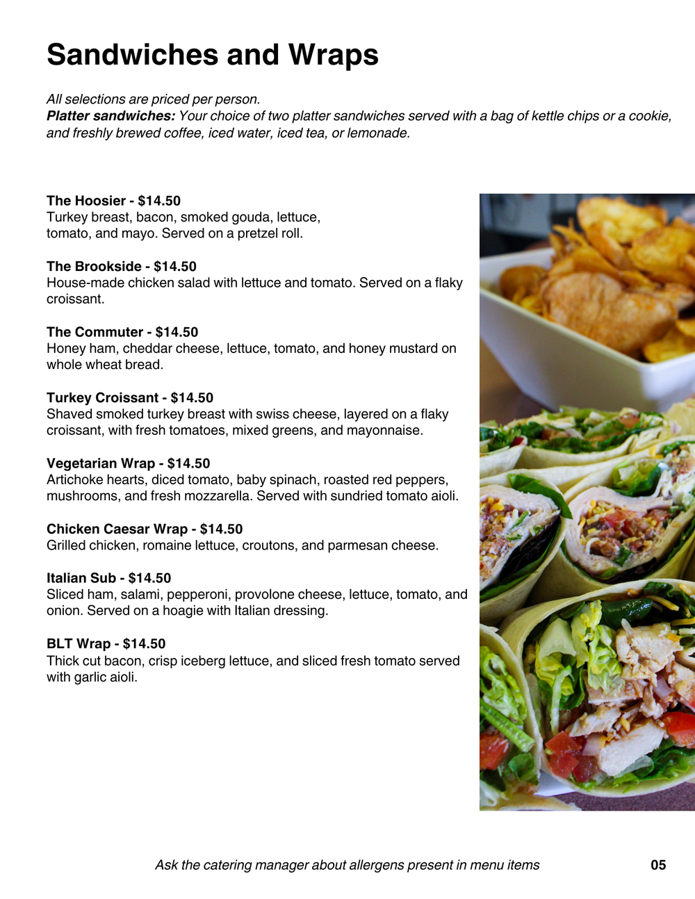 Catering — University of Saint Francis Dining