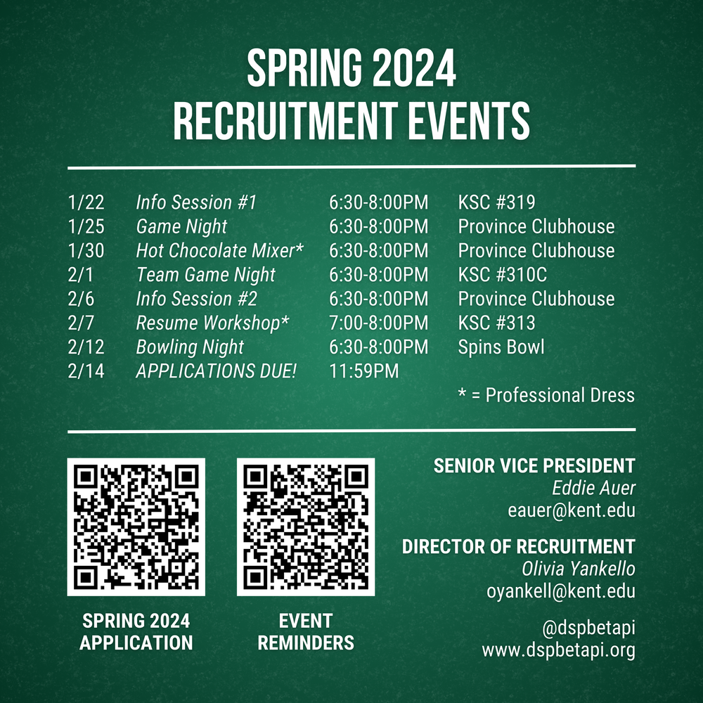 Fall 2024 Recruitment — Delta Sigma Pi - Beta Pi