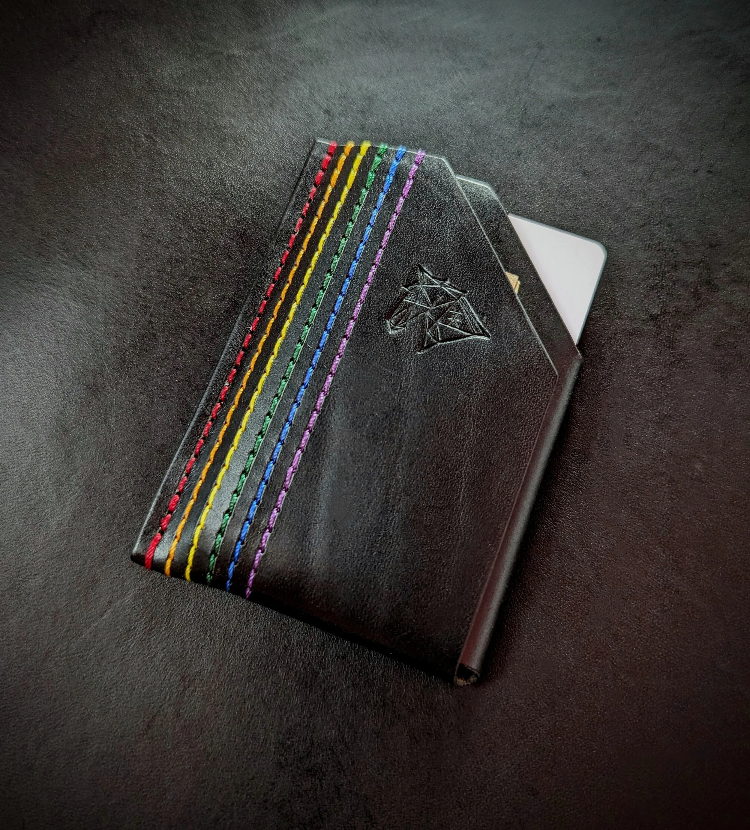 Corsair Wallet | Blue & Cyan — Ying's Leather Things