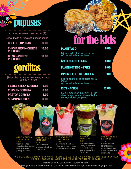 Menu — Doña Leti's