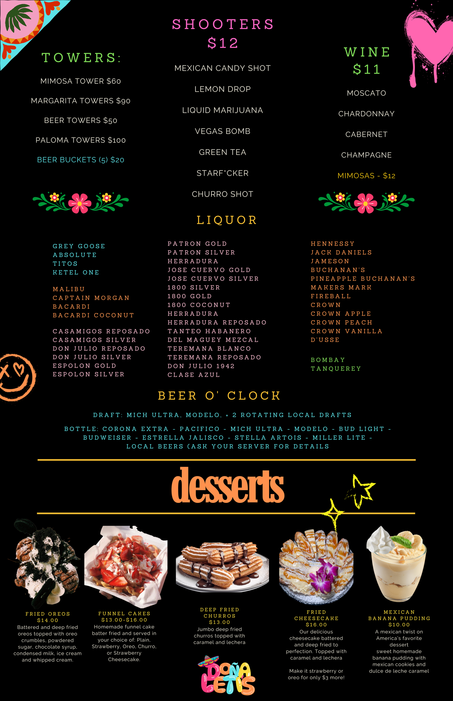 Menu — Doña Leti's