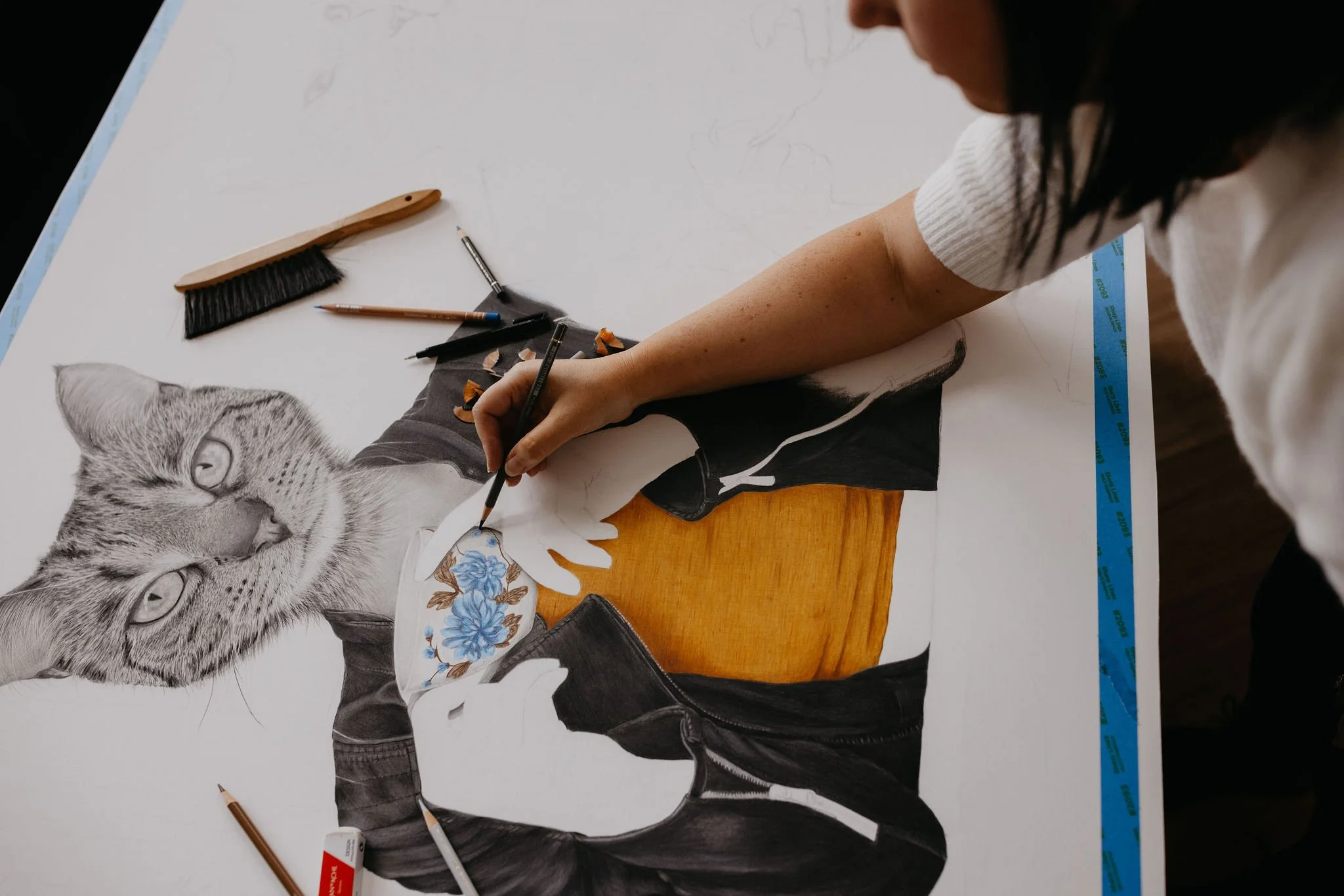 Laura J Stratton - Quirky Cat Lady Art