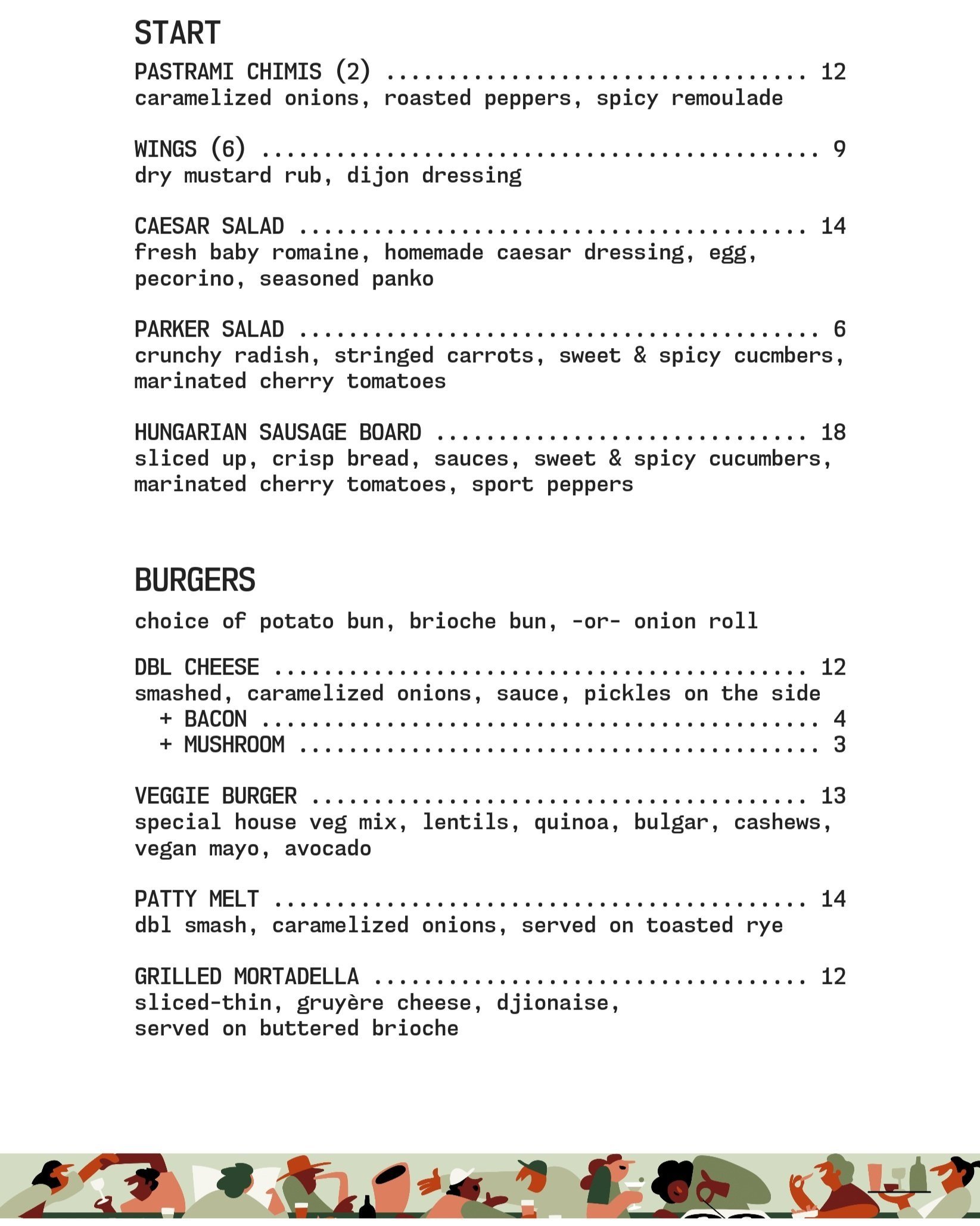 food & drinks — Oak Parker