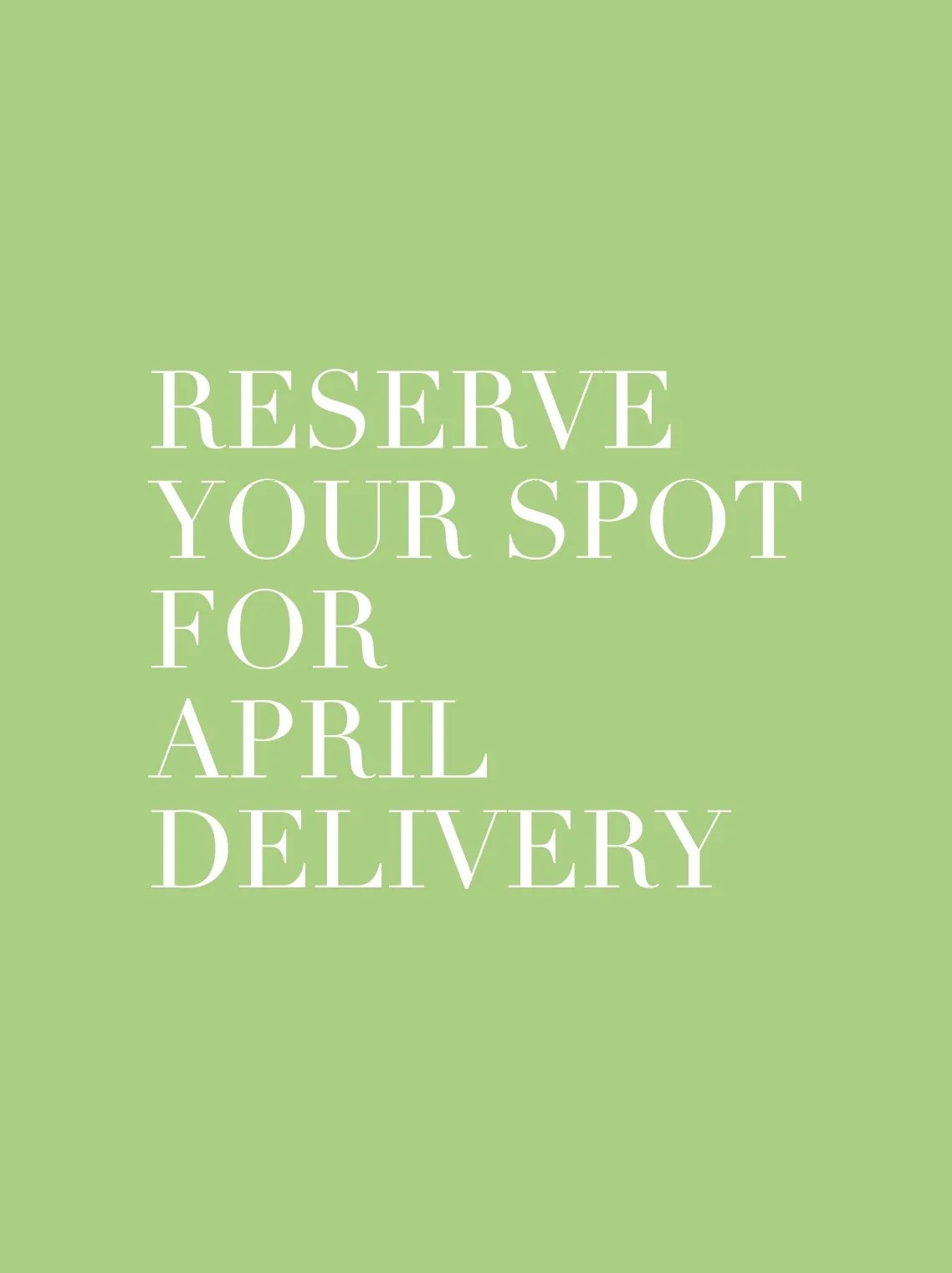 Reserve Your Spot — by kaitlyn true