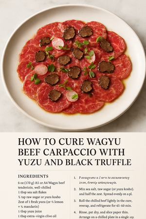 Wagyu Beef Carpaccio — COAST & COTTAGE LIFE