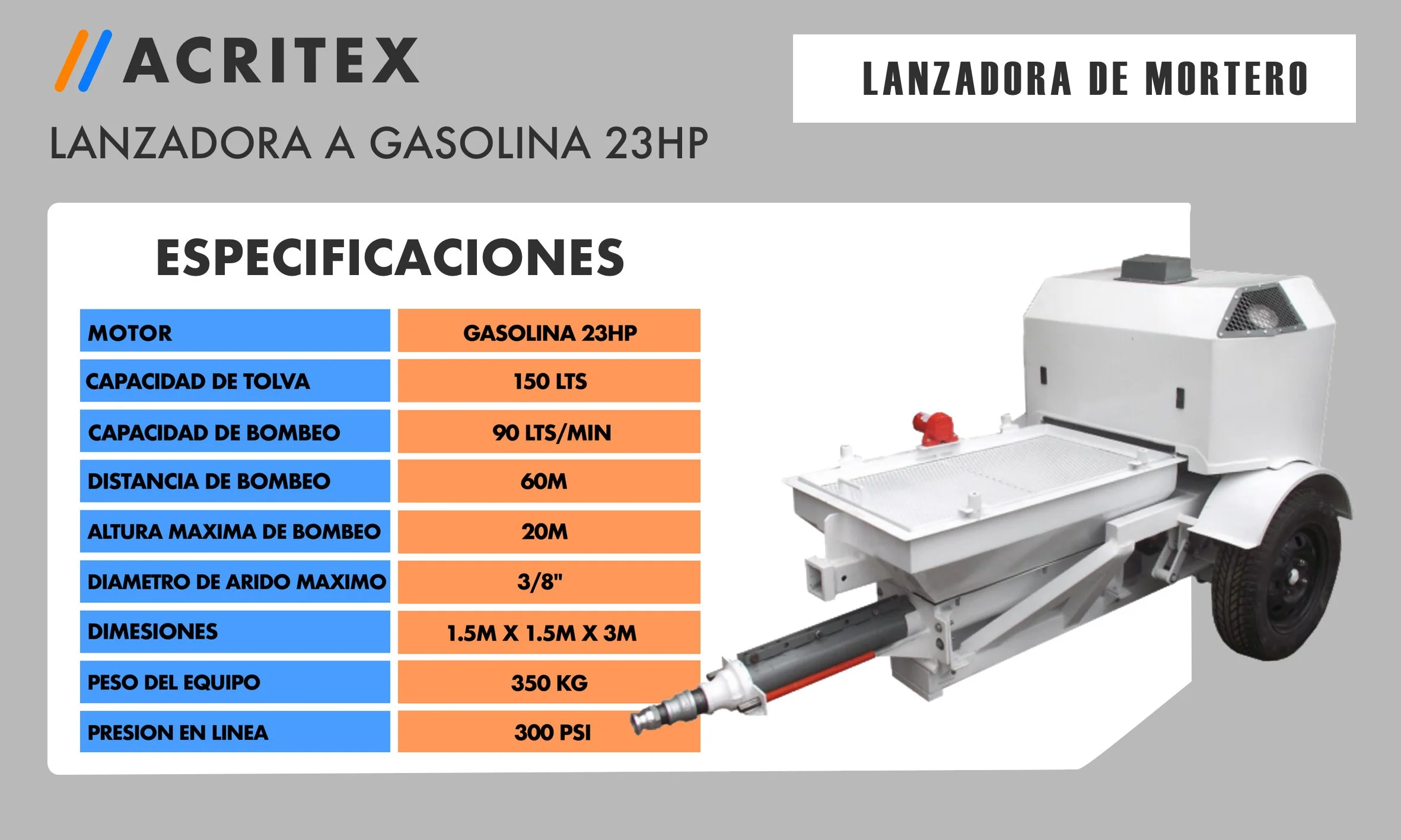 Lanzadoras de mortero — Baja Plastering