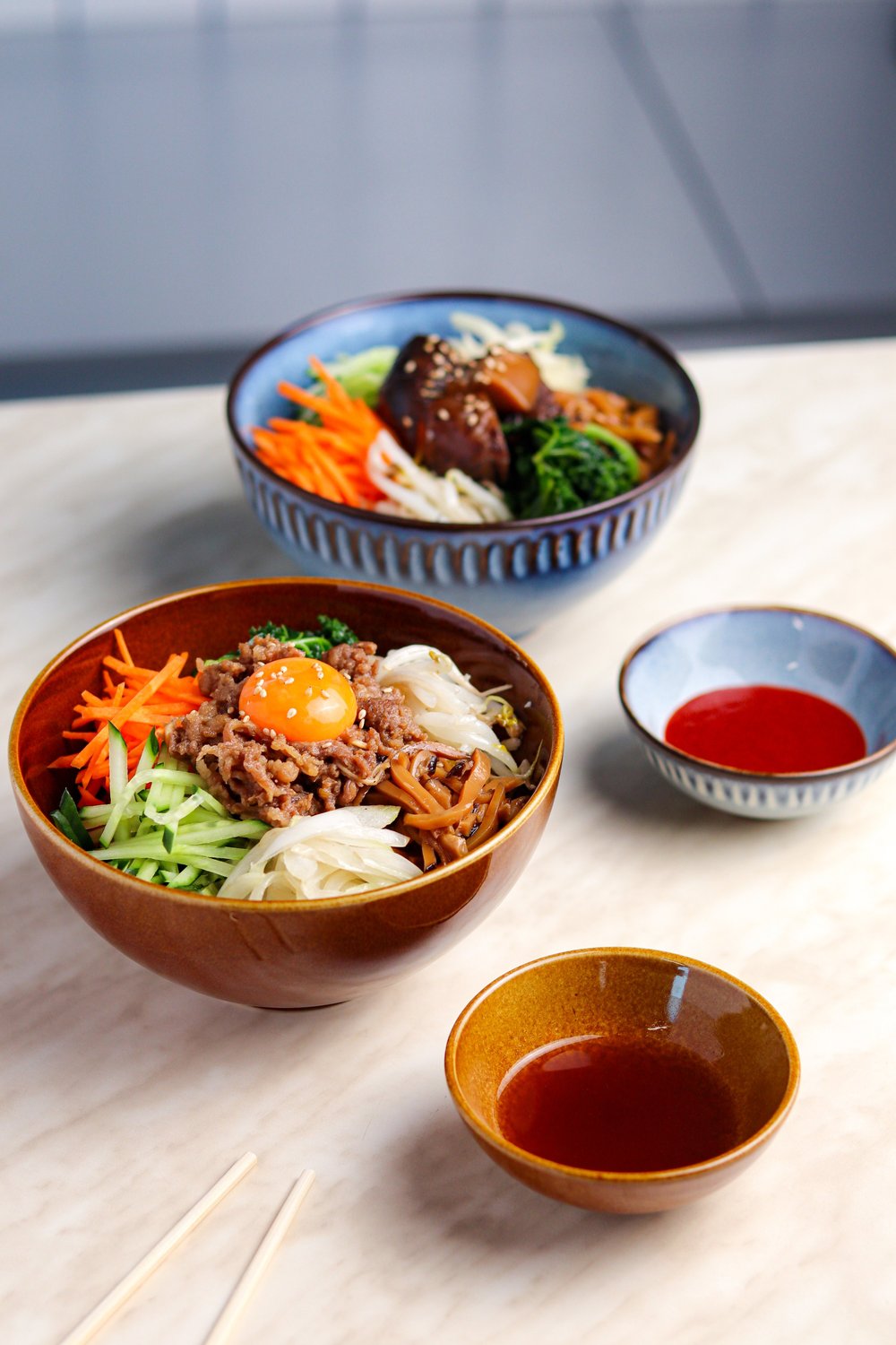 Happy Kim is a modern Korean Kitchen.
