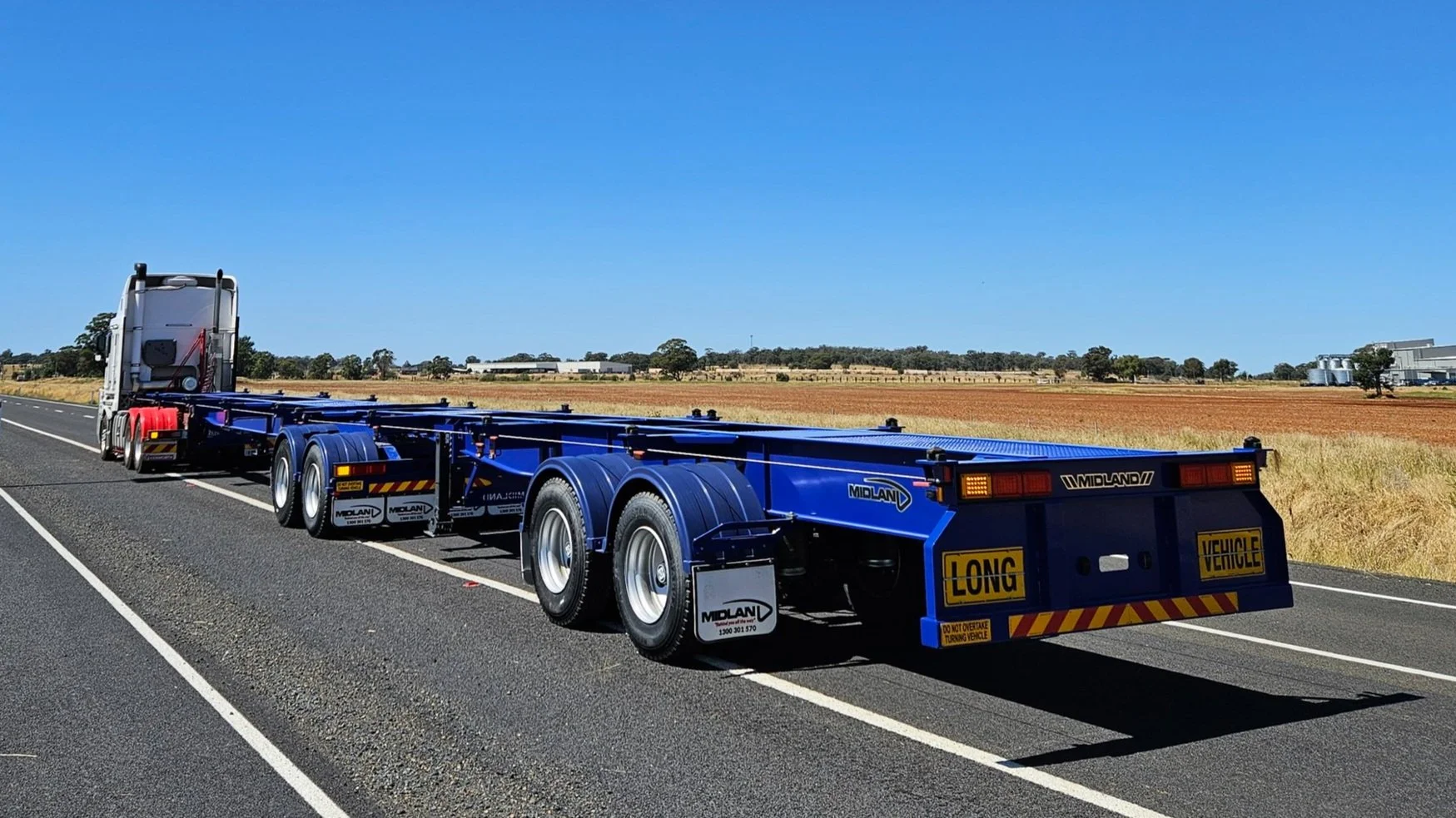 Midland Lightweight 2-2 B-Double Skel Trailer — Midland