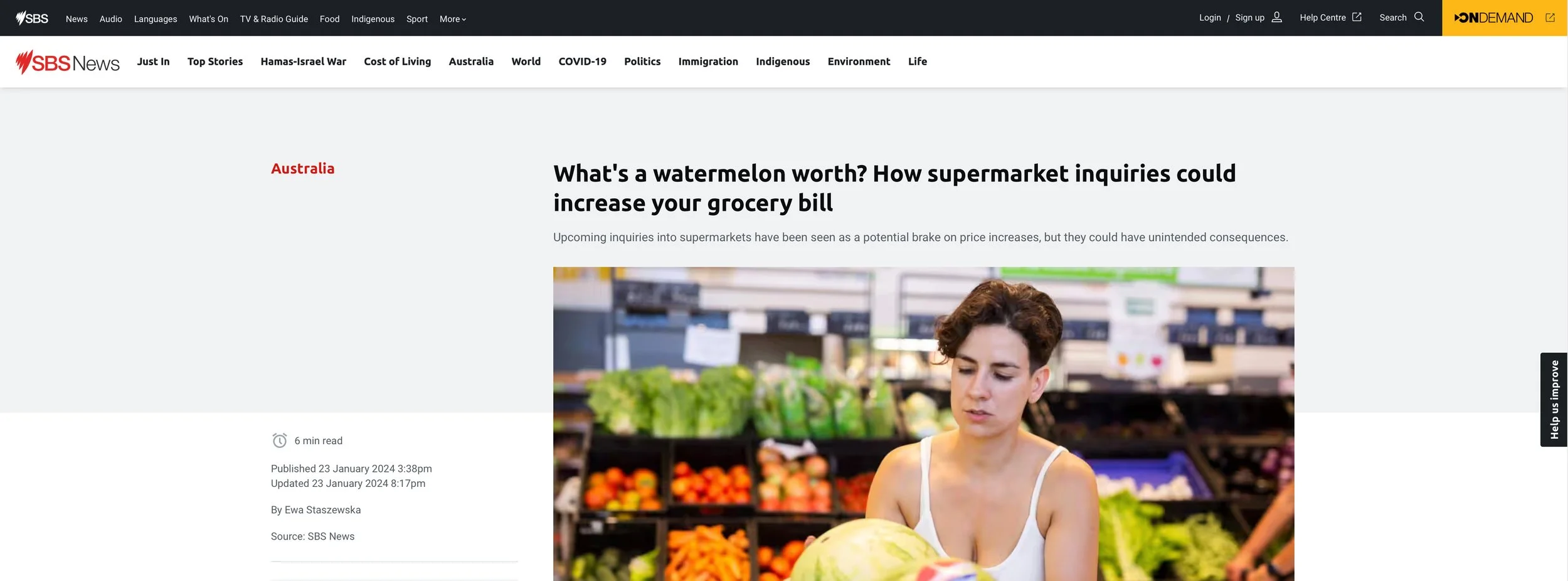 What's a watermelon worth? How supermarket inquiries could increase ...