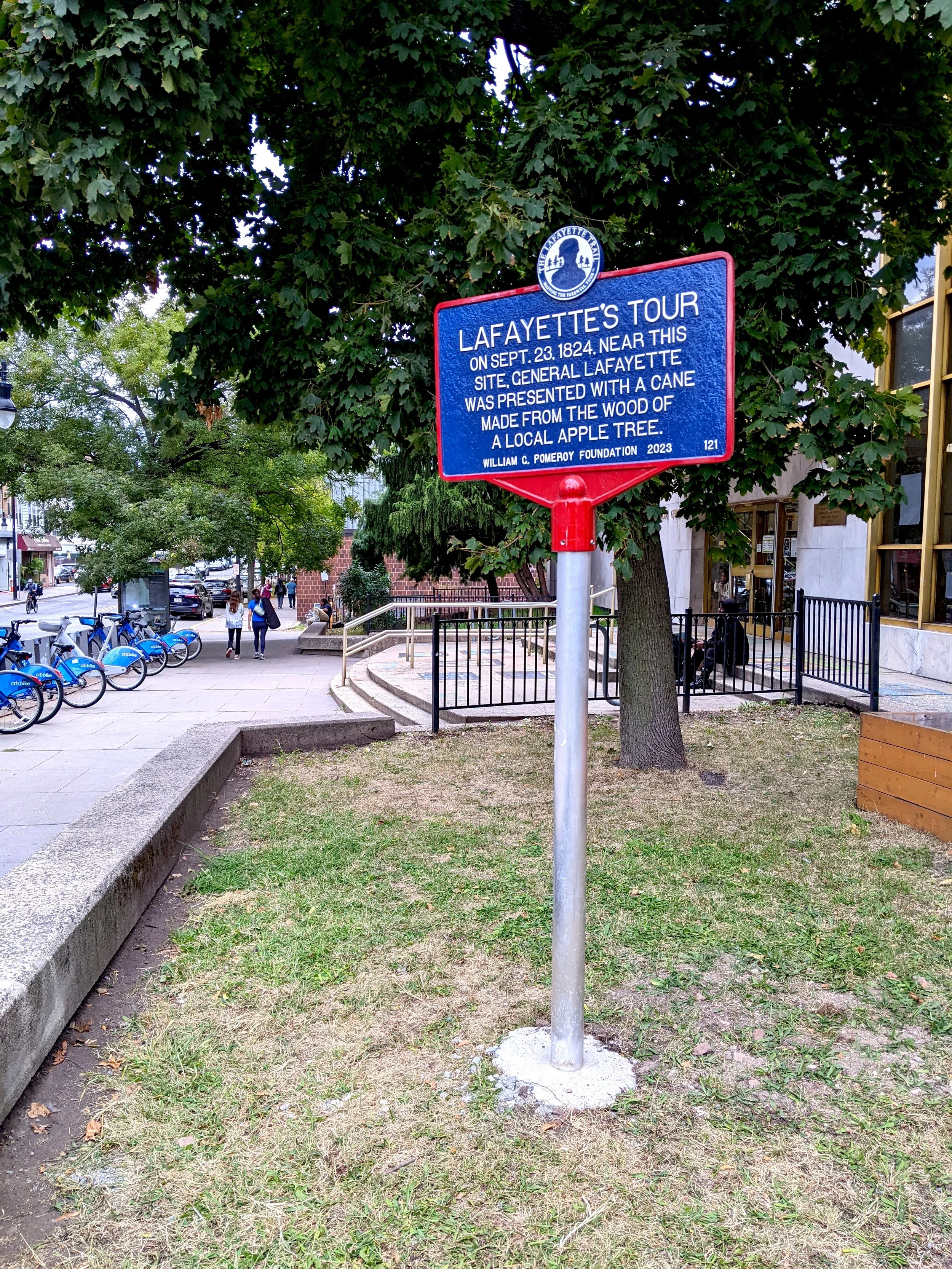 Lafayette 200 Sign Unveiled at Five Corners in Jersey City ...