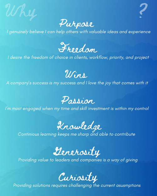 My Why — Amplify & Sustain Consulting