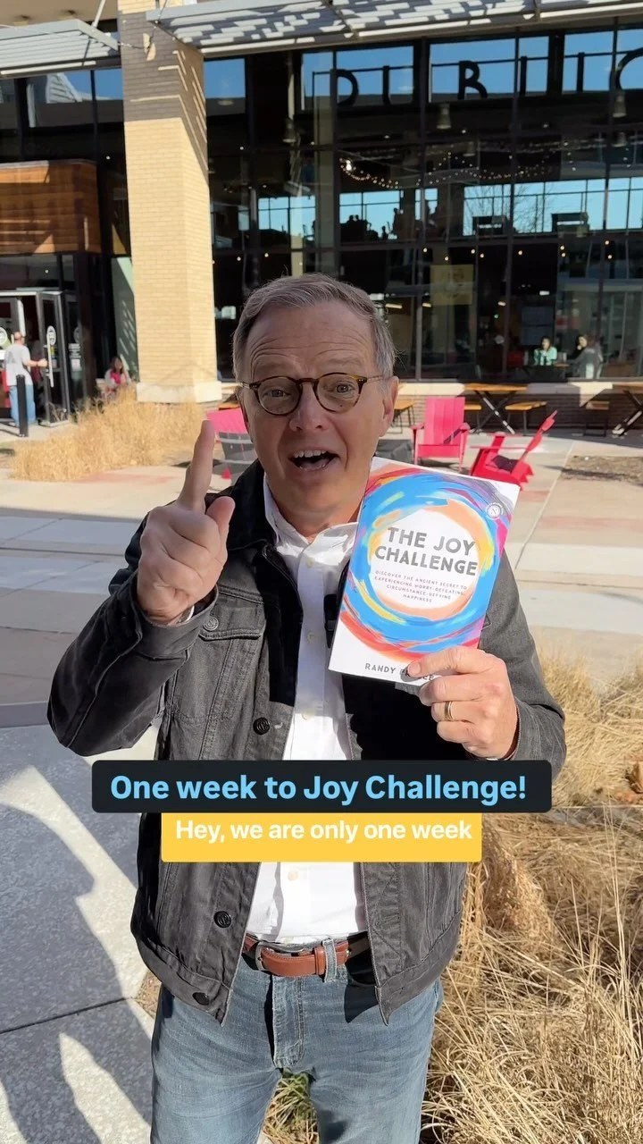 Joy Challenge Book | Randy Frazee • Author and Teacher