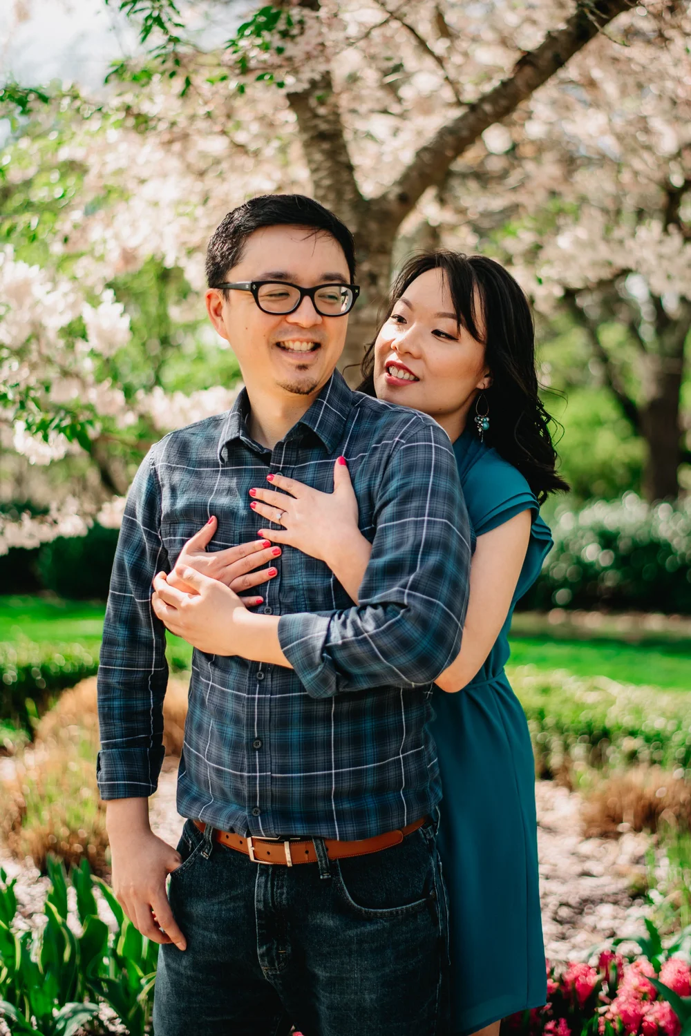 Cherry Blossom Engagement Session at Queen Elizabeth Park • Vancouver ...