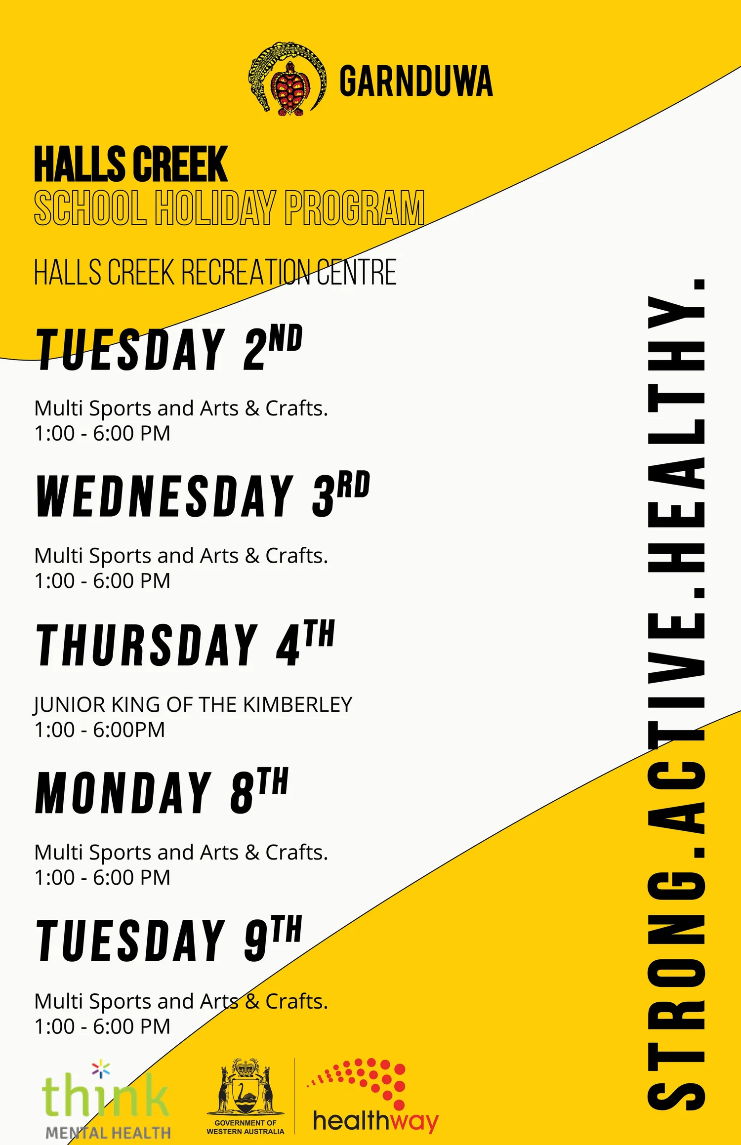 Halls Creek School Holiday Program — Garnduwa
