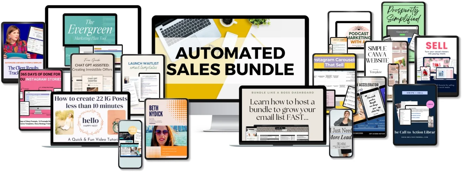 Automated Sales Bundle for coaches and experts who want to sell more of ...