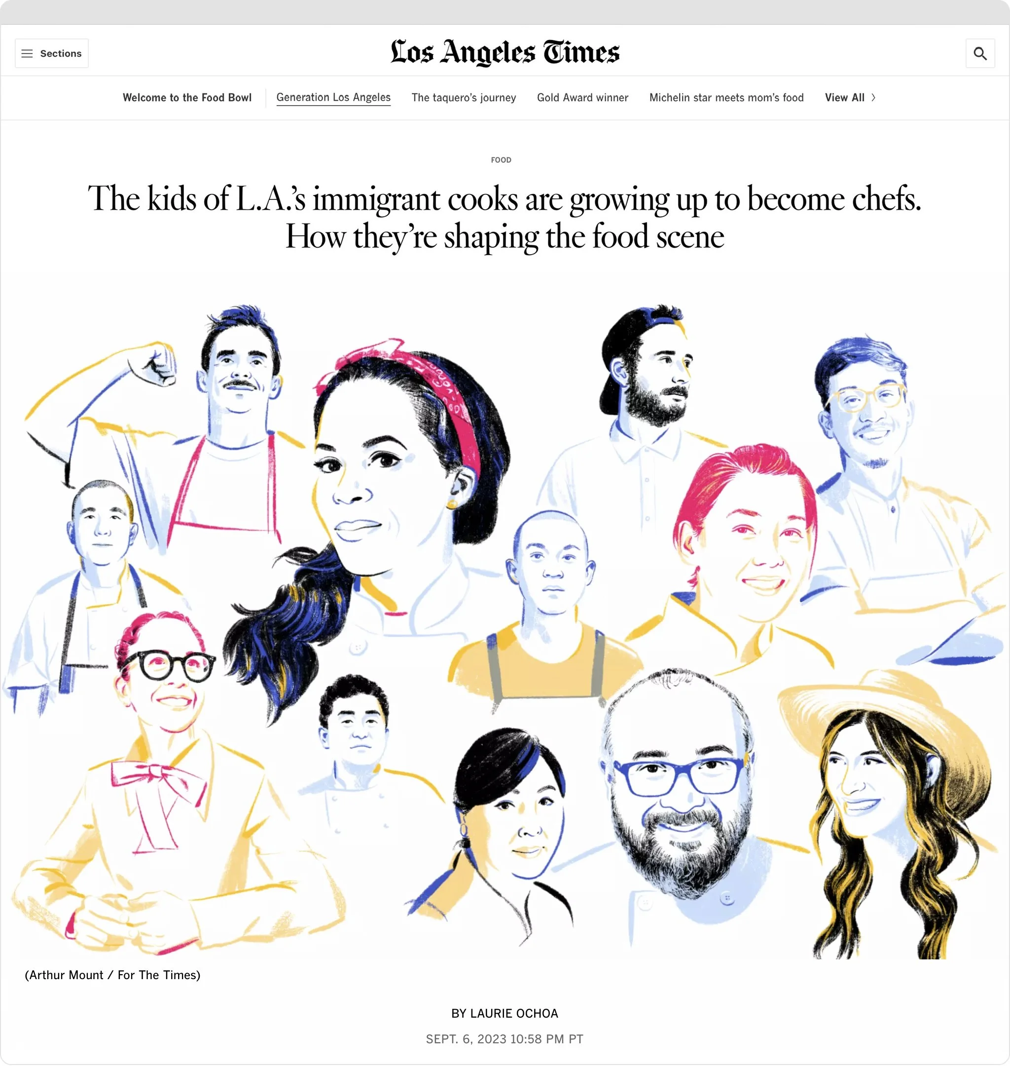 Los Angeles Times — Arthur Mount Illustration