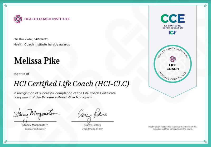 About Me — Melissa Pike Health & Life Coaching