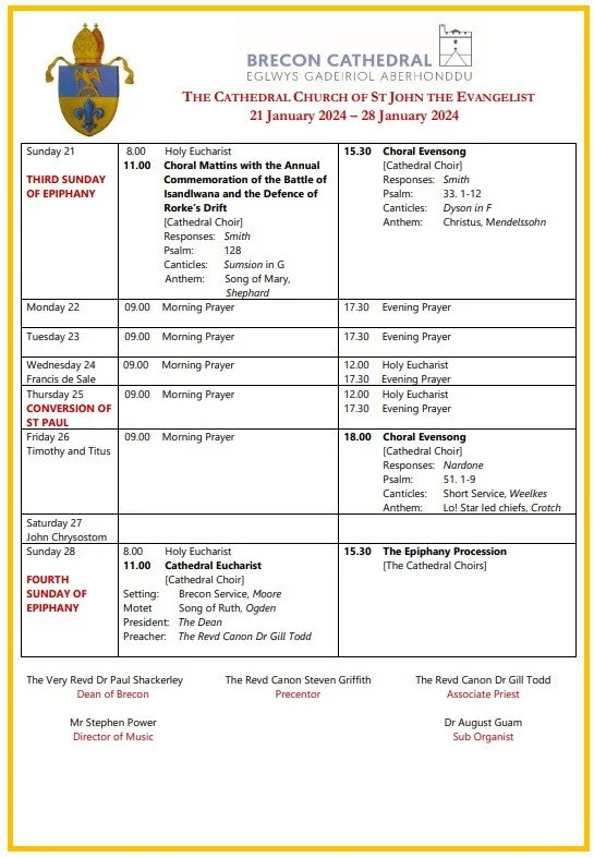 News — Brecon Cathedral