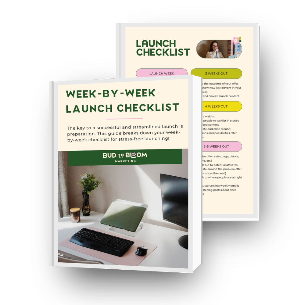 Free Launch Checklist for Launching a Product or Service | Bud to Bloom ...